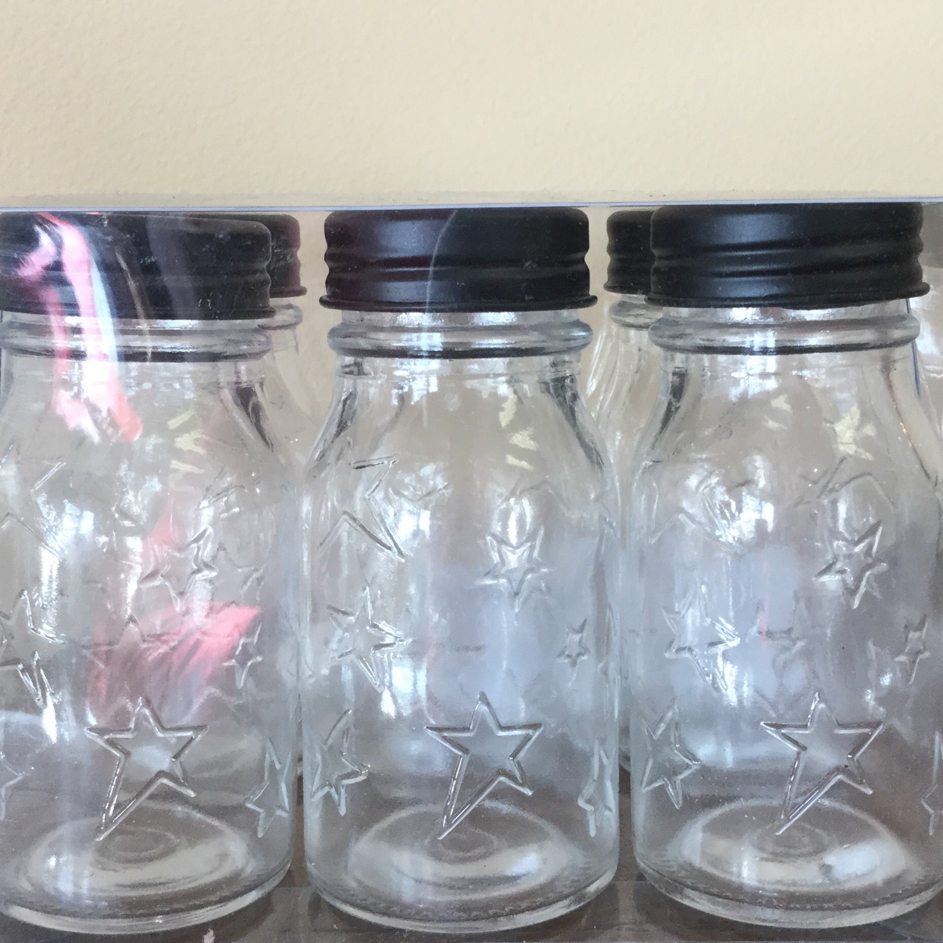 Small Clear Mason Jar Mini Light Covers, S/6 | Primitive Dreams